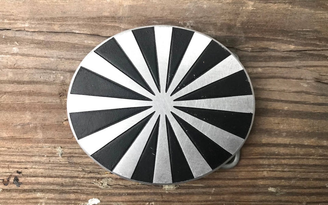 Sun Custom Belt Buckle Made of Etched Metal - Sunrise Buckle | Ray of ...