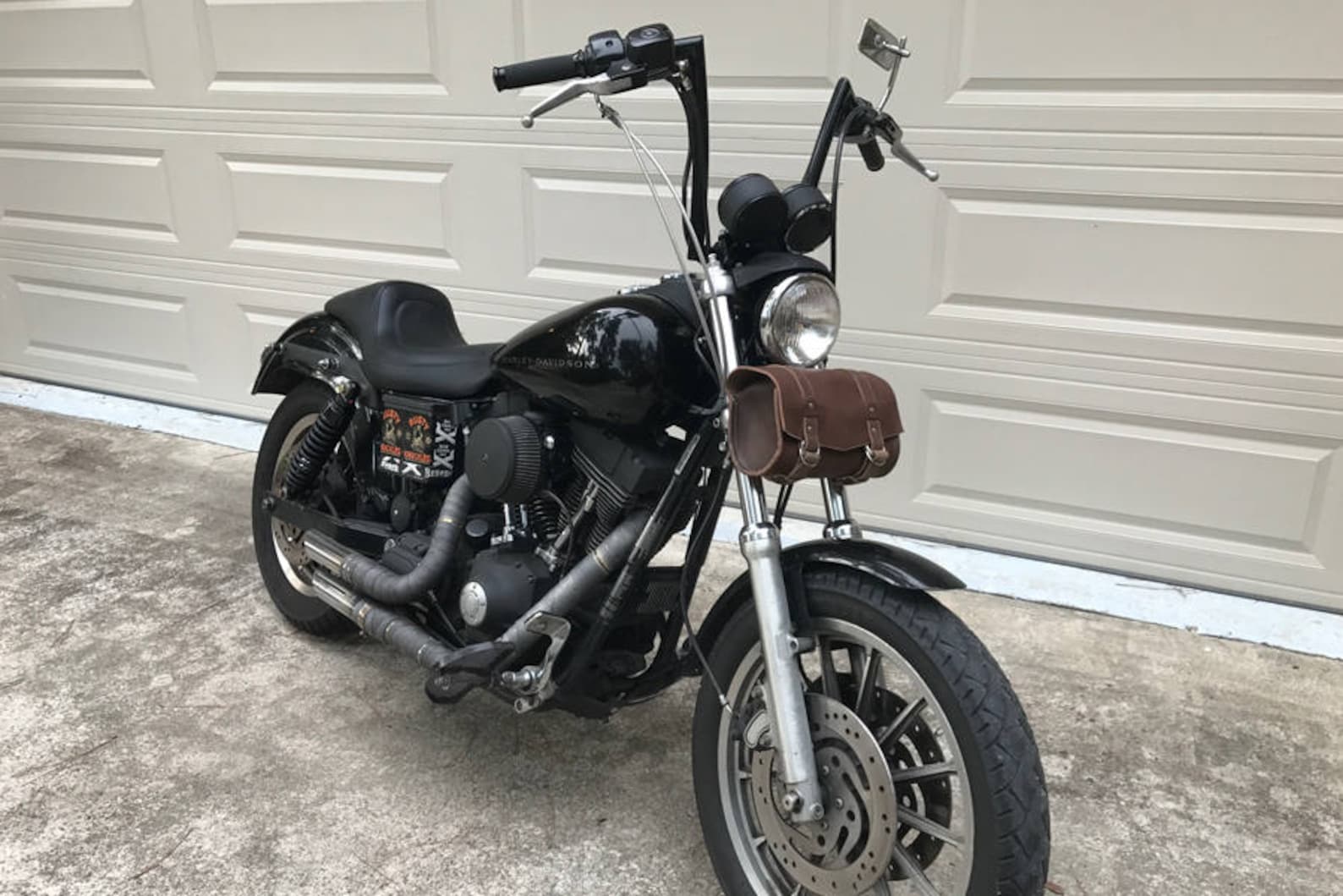 Custom Brown Leather Motorcycle Tool Bag Designed to Be the Perfect ...