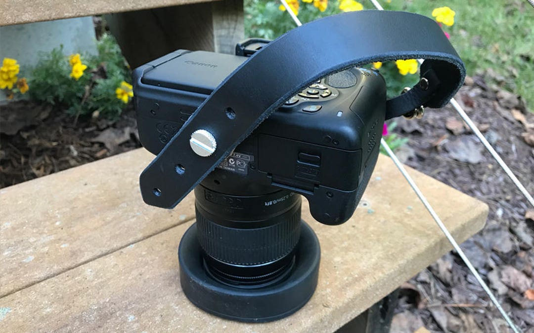 Black Leather Camera Hand Strap Made to Help Keep Your Favorite Camera ...