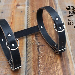 Motorcycle Bed or Jacket Roll Made With Black Leather Straps - Mexican ...