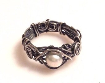 Wire woven ring | Etsy