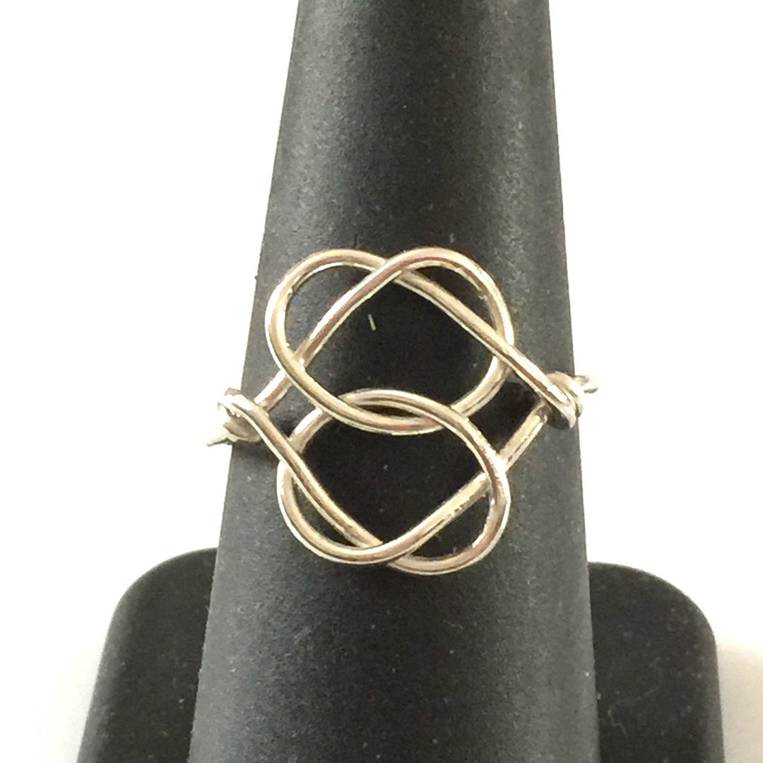 Eternity Knot, Celtic Love Ring, Wire Wrapped Jewelry Handmade ...