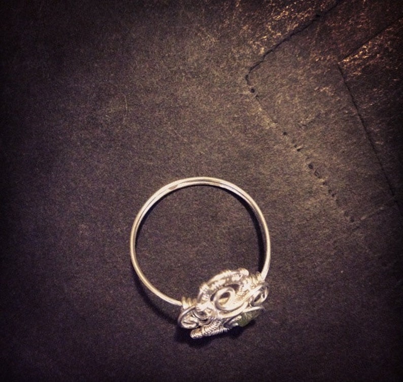 Wire Wrapped Jewelry Handmade, Heady Ring, Metalwork Jewelry, Sterling ...