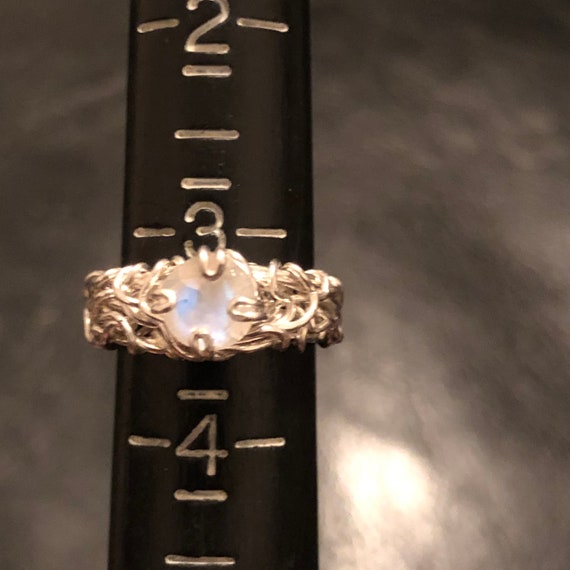 Moonstone Engagement Ring Filigree Ring Rustic Wedding | Etsy