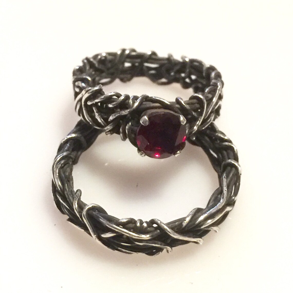 His and Hers Wedding Rings Couples Rings Rustic Wedding - Etsy