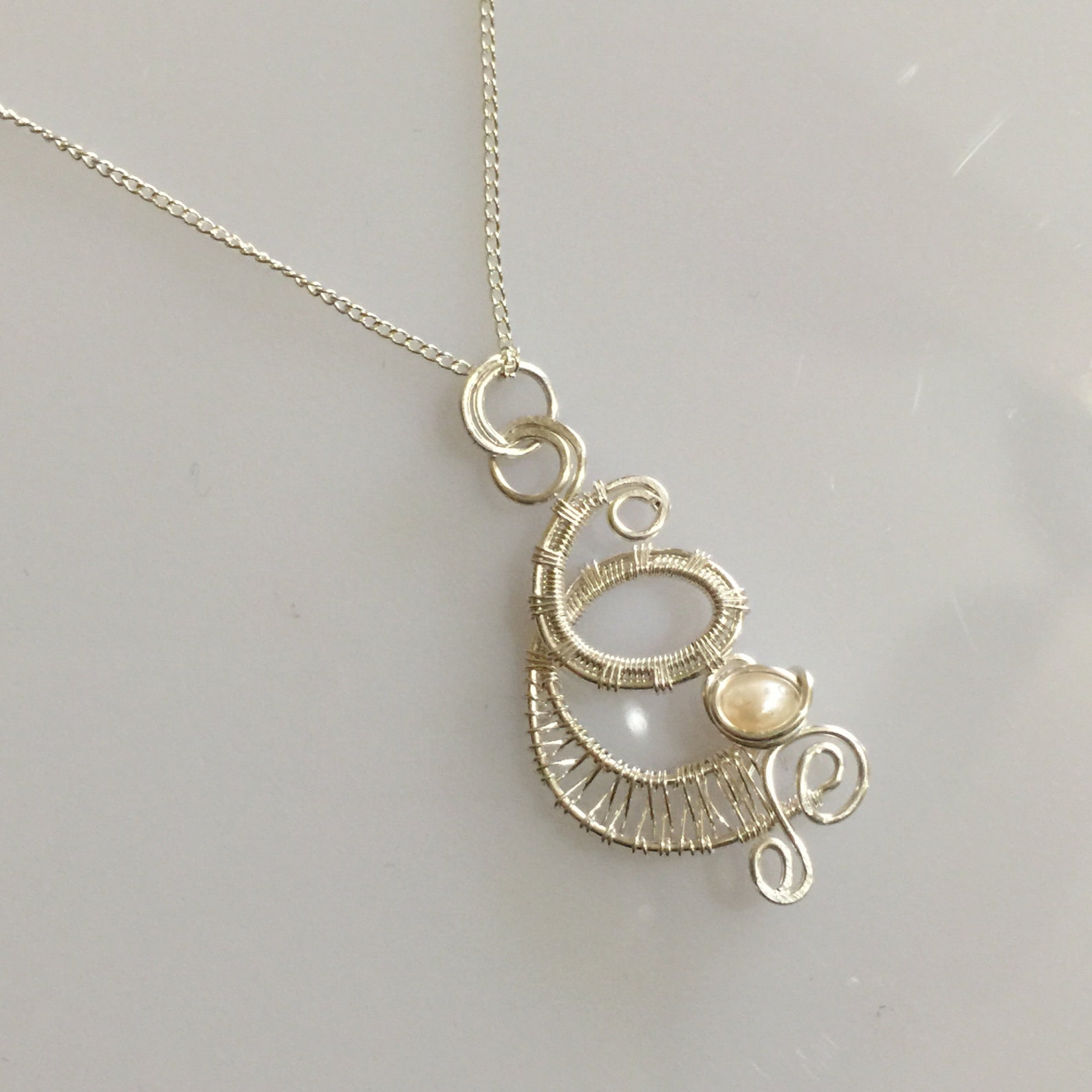 Wire Wrapped Jewelry Handmade Bridal Gifts Unique Silver - Etsy