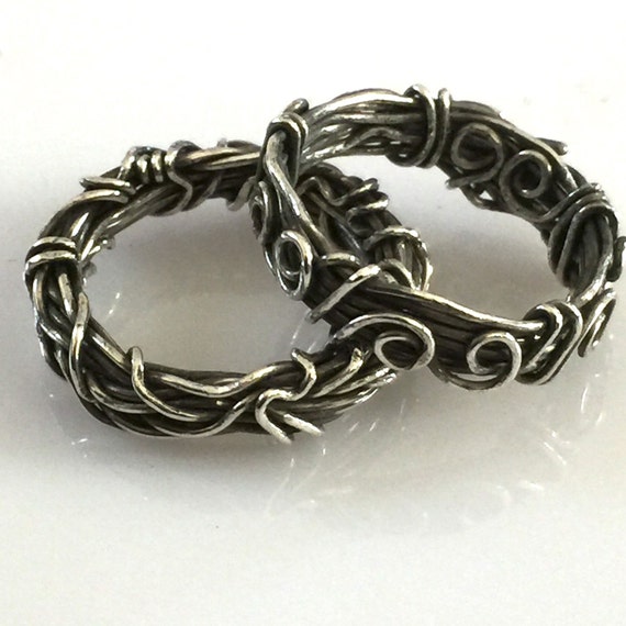 Couples Rings Crown of Thorns Ring Thrones Ring Rustic - Etsy
