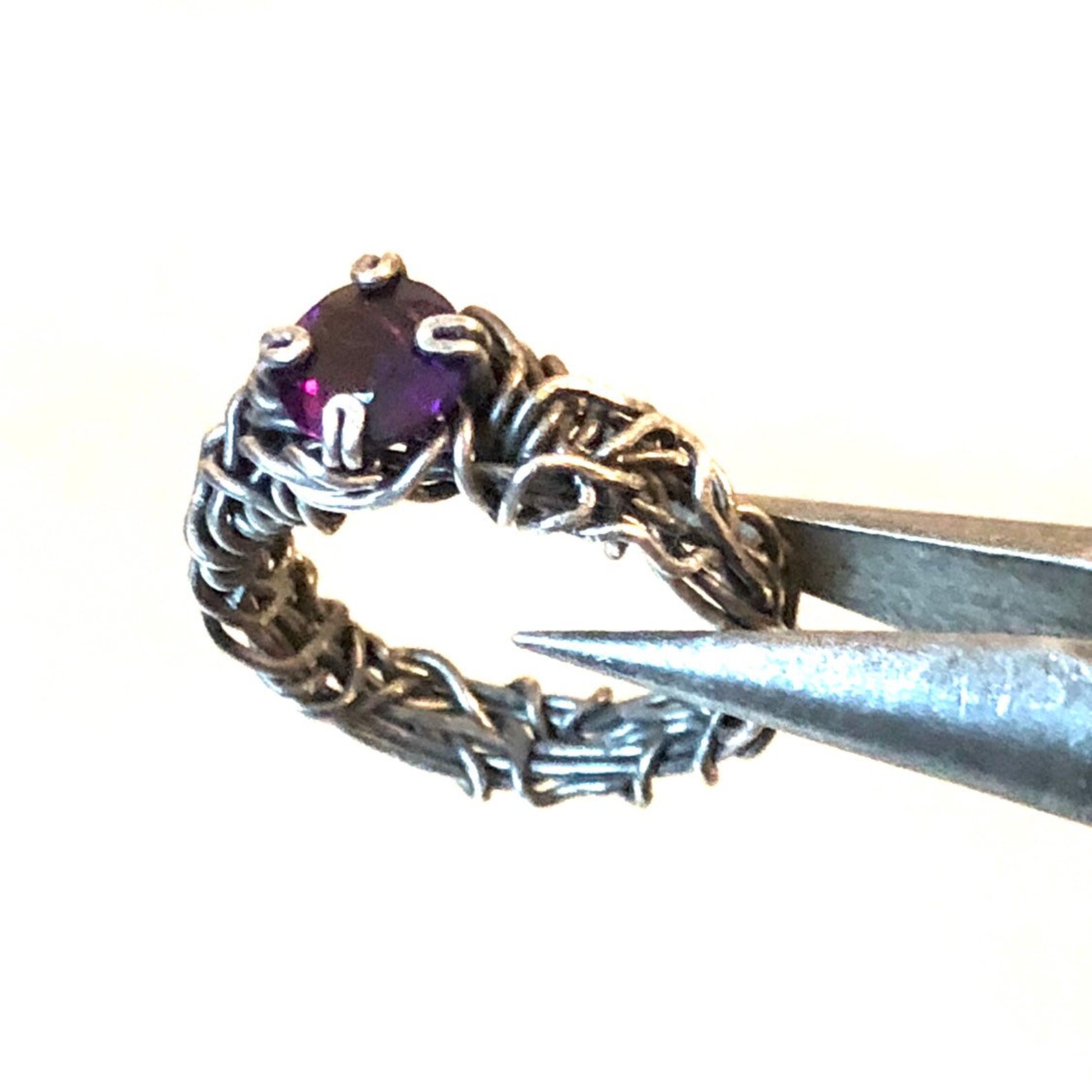 Unique Engagement Ring Wire Wrapped Jewelry Handmade | Etsy