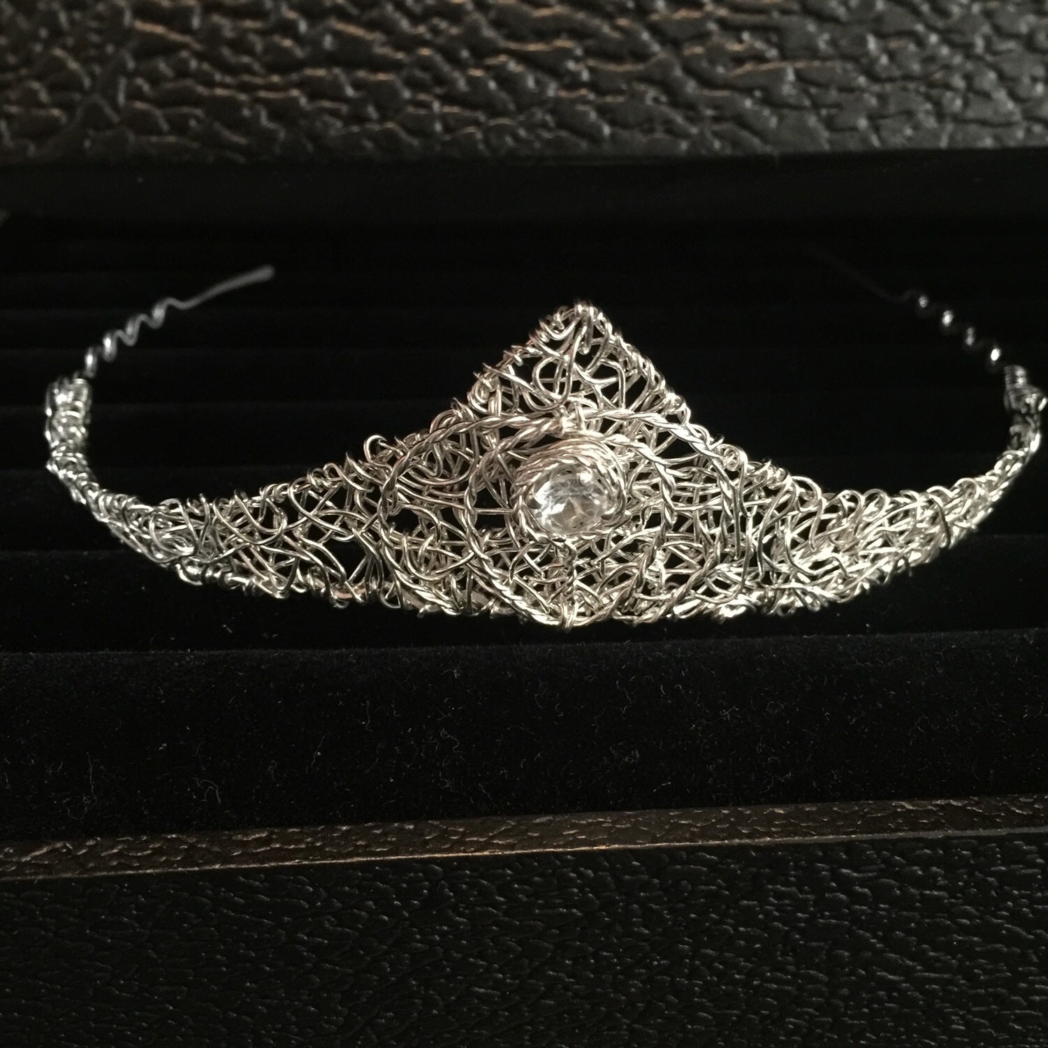Crown of Thorns Tiara Filigree Woven Wire Renaissance | Etsy