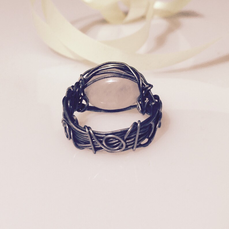 Wire Wrapped Jewelry Handmade Wire Wrapped Ring Rose Quartz - Etsy