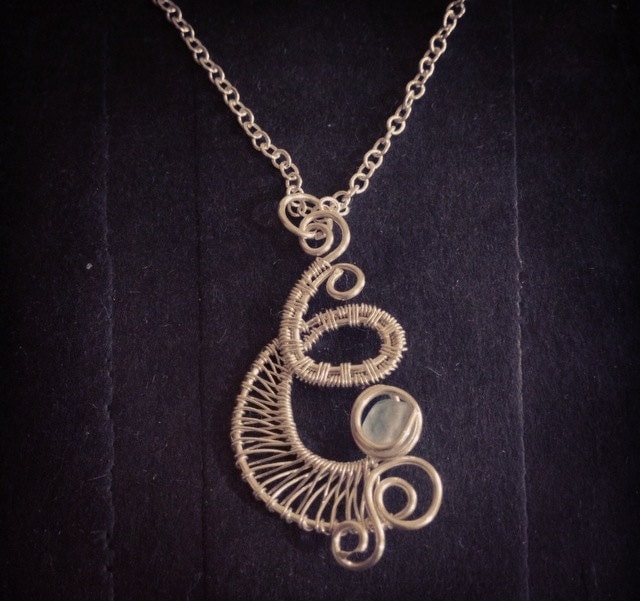 Wire Wrapped Jewelry Handmade Unique Silver Pendant Fine | Etsy