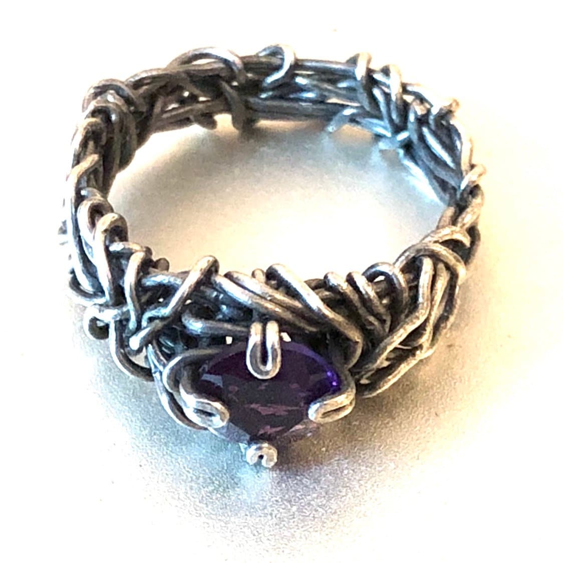 Unique Engagement Ring Wire Wrapped Jewelry Handmade | Etsy