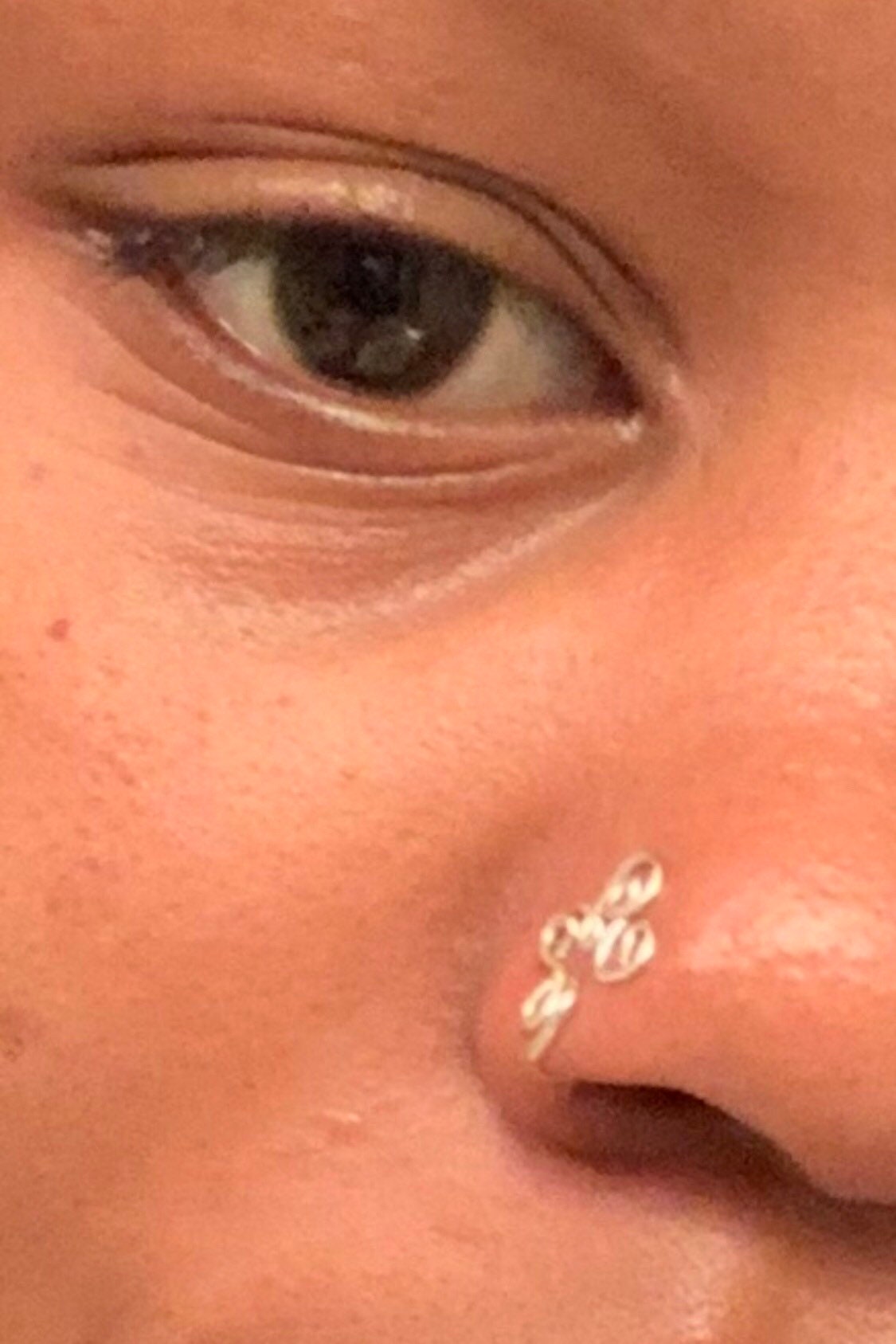 Faux Nose Ring Artsy Nose Ring Fake Nose Ring Wire Wrapped | Etsy