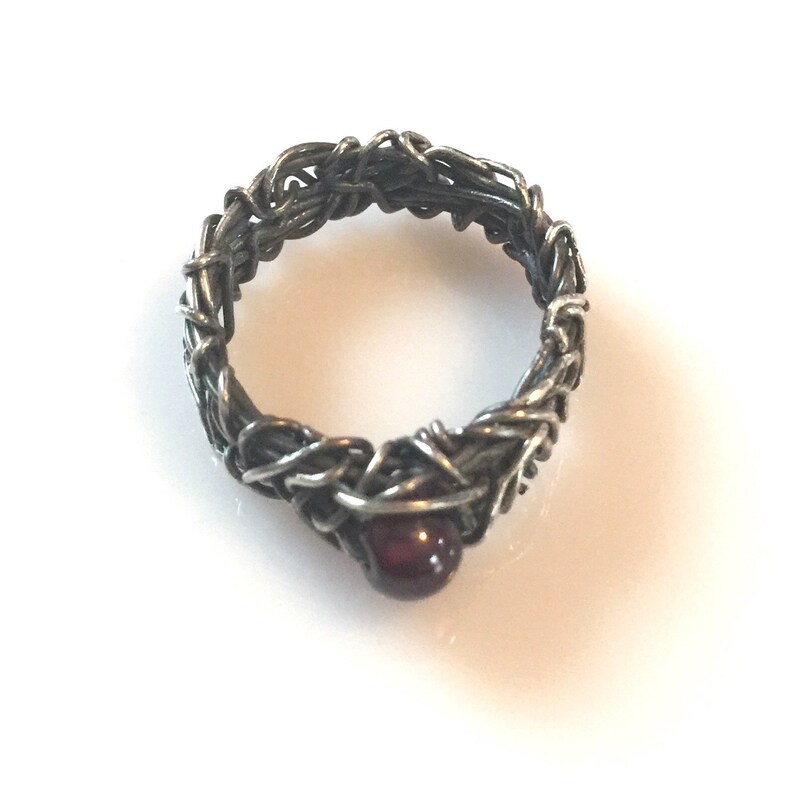 Unique Wedding Band, Rustic Wedding Ring, Oxidized Silver Band, Wide ...