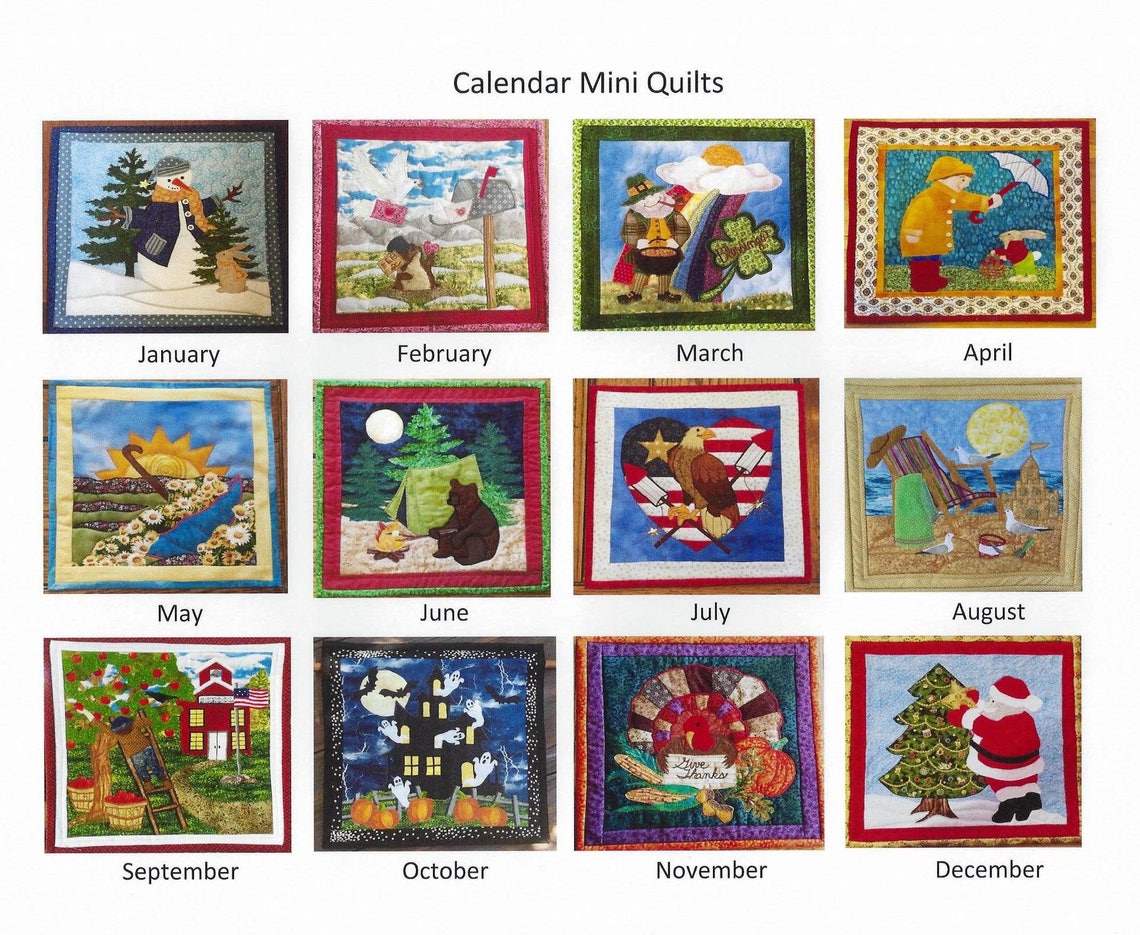 April Mini Quilt Pattern - April Showers - Etsy