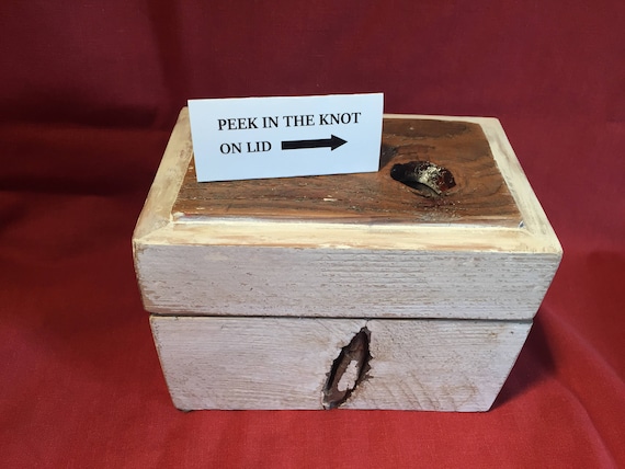 Re-purposed Wood Box With Peep Hole | Etsy