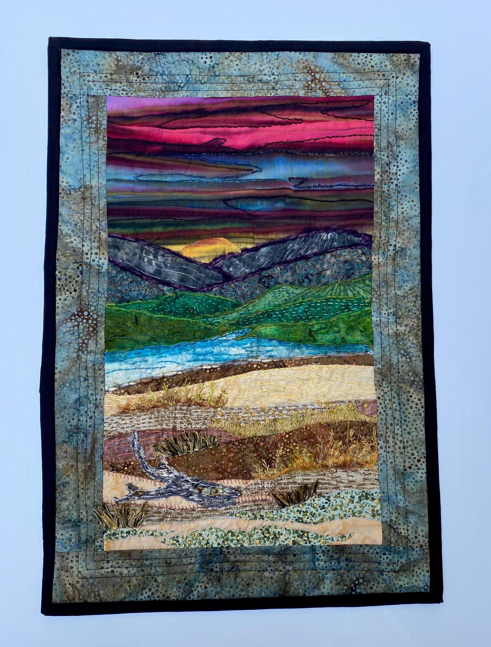 Fabric Art Landscape - Etsy