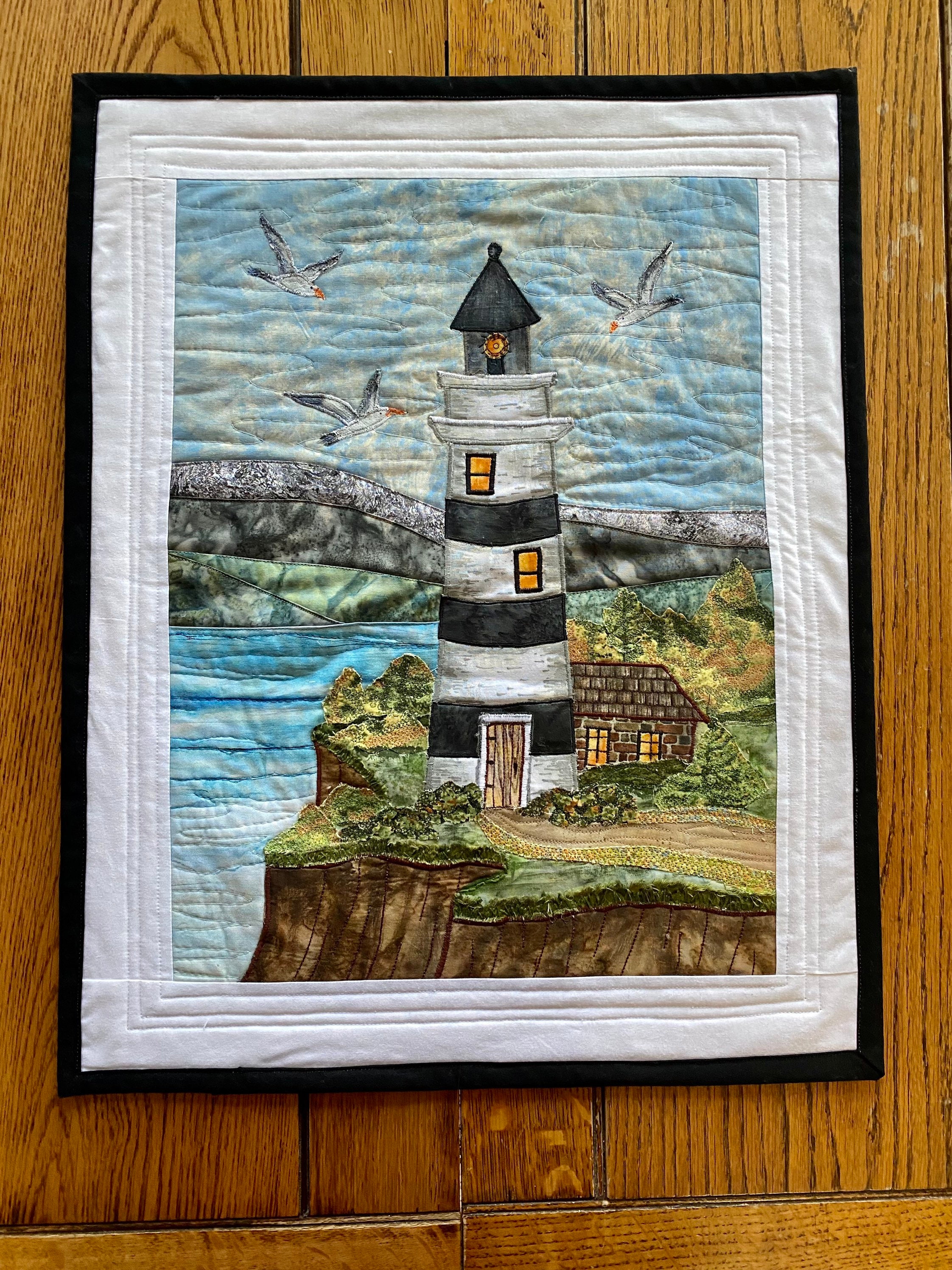 Lighthouse Fabric Art - Etsy