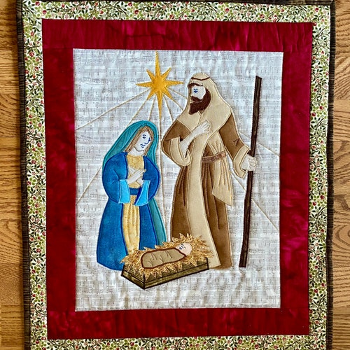 Nativity Christmas Pattern Applique Patterns Nativity - Etsy