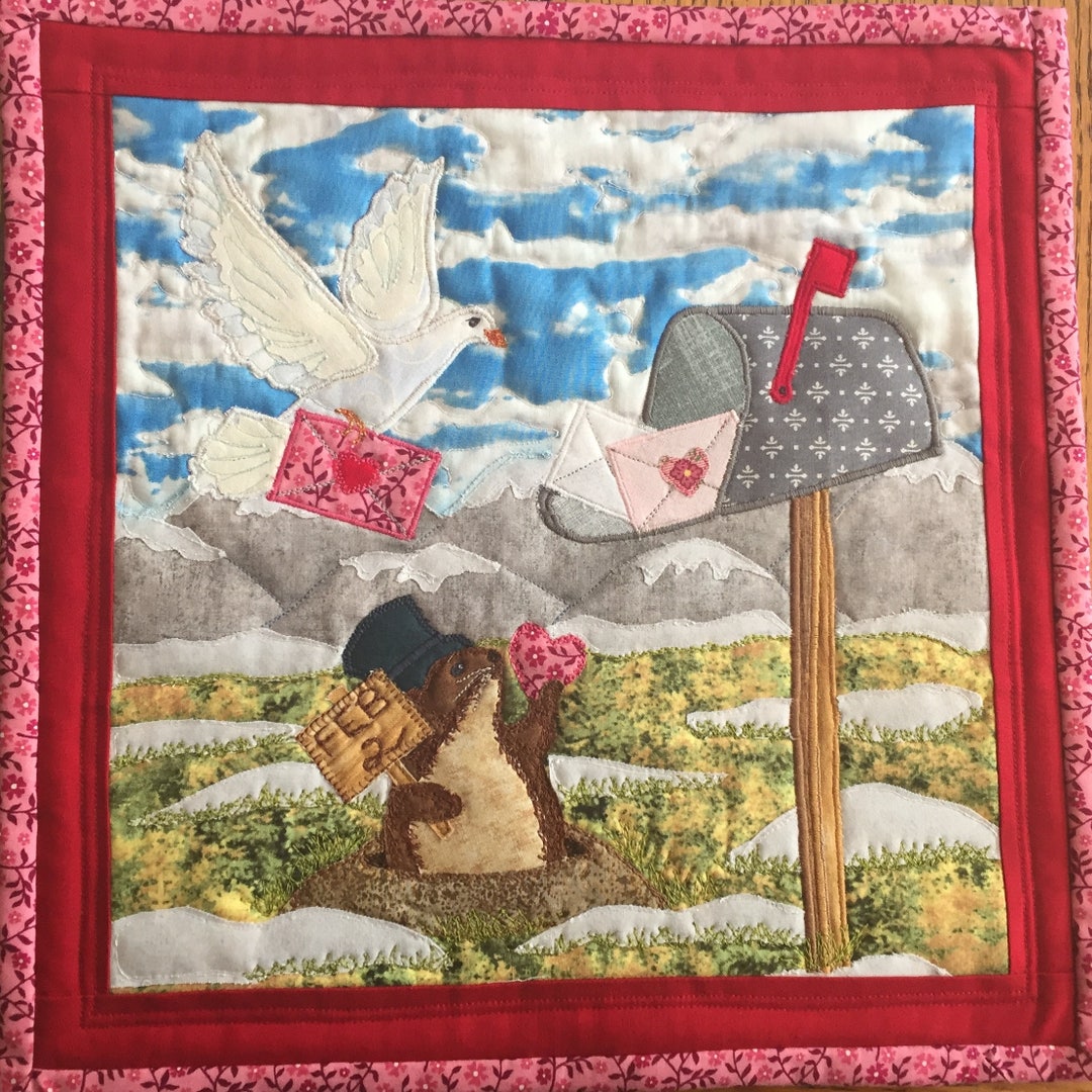 February Mini Quilt Pattern Valentine Greeting - Etsy