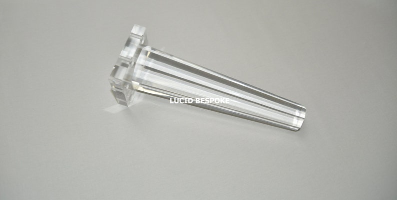 12" Lucite Leg - Acrylic Leg - Crystal Clear - Ghost Legs- Various ...