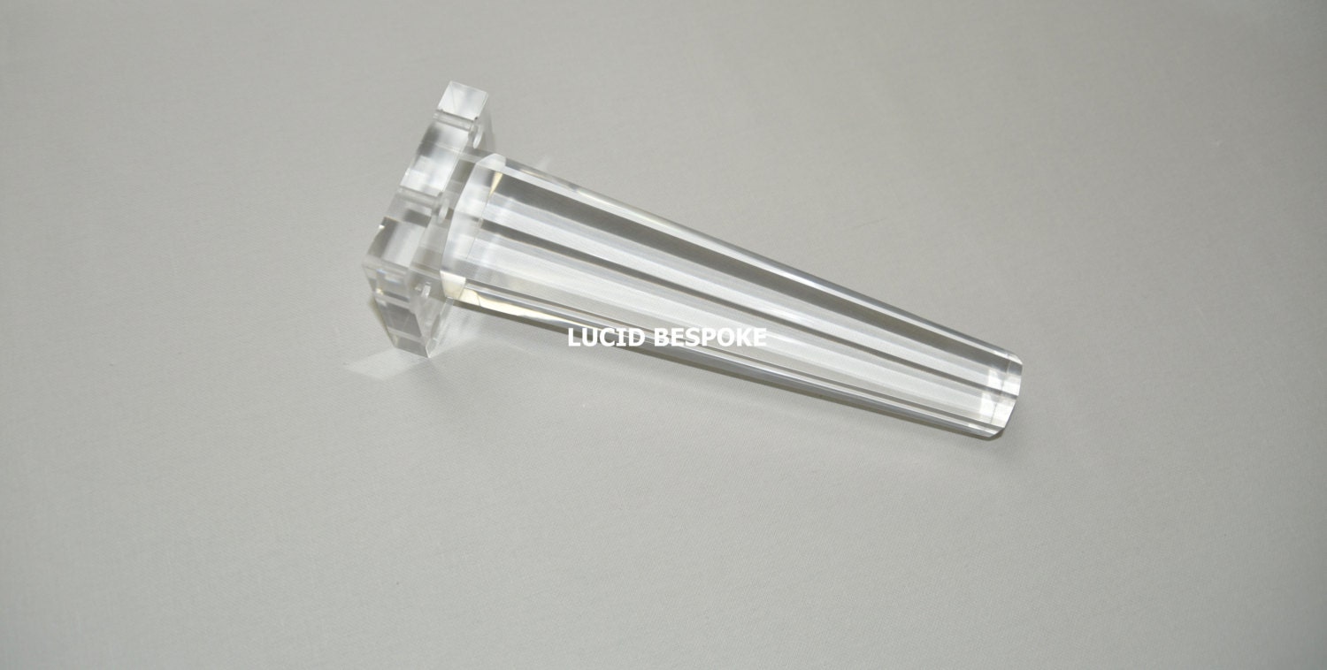 12" Lucite Leg - Acrylic Leg - Crystal Clear - Ghost Legs- Various ...