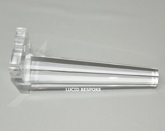6" Hollywood Regency - Lucite Leg - Acrylic Leg- Crystal Clear ...