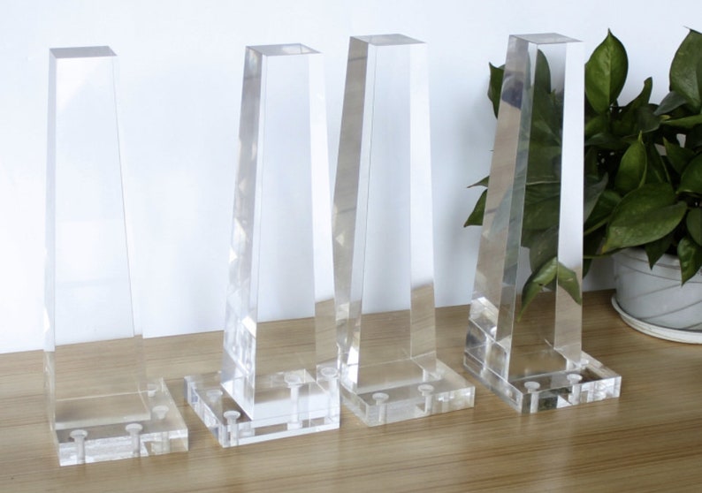 12” Lucite Legs -square Tapered- Hollywood Regency Furniture -acrylic ...