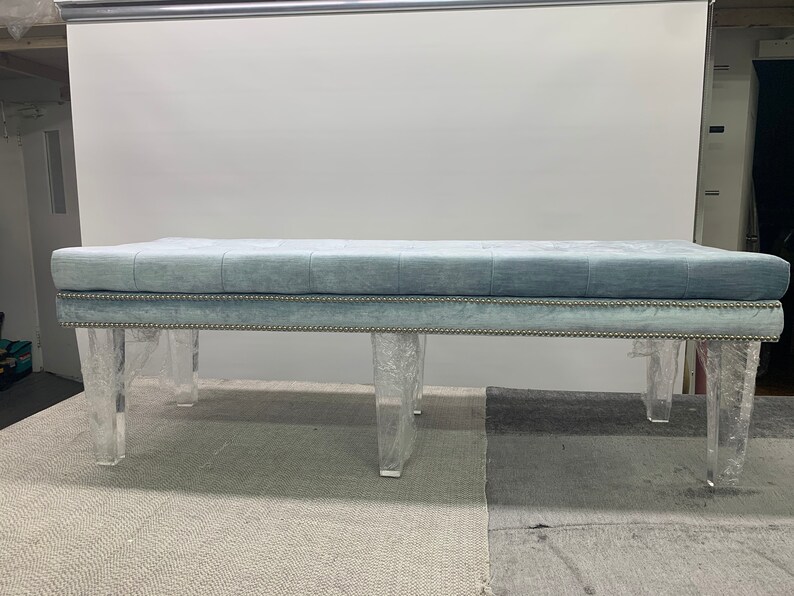 Large Lucite Bench 6 Lucite Legs - Etsy