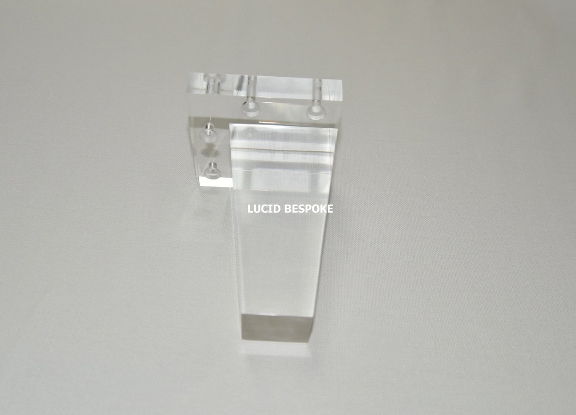 6" Hollywood Regency - Lucite Leg - Acrylic Leg- Crystal Clear ...