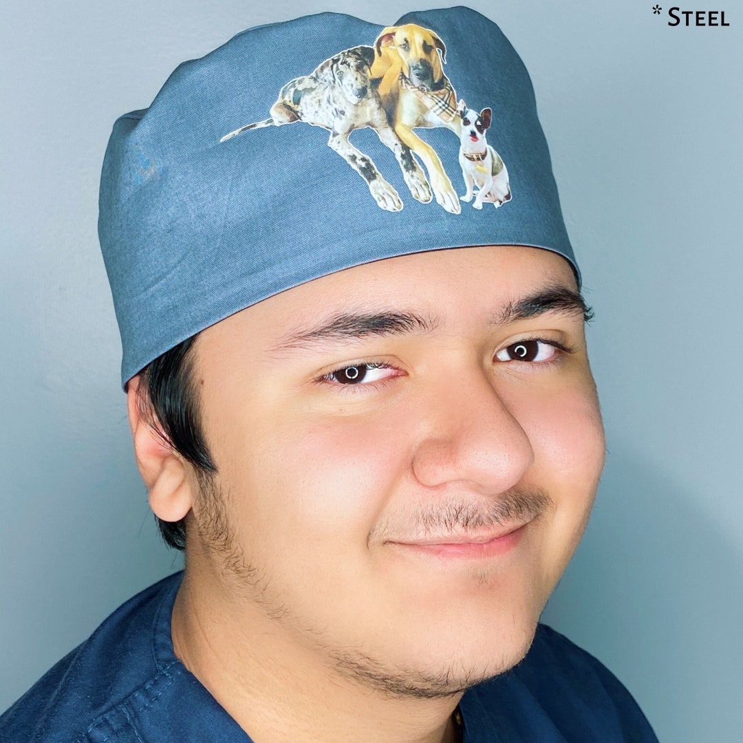 Your Picture Printed ONCE on Custom Customized Solid Color Unisex Scrub ...
