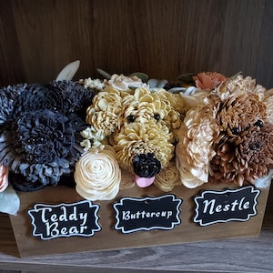 FLOWER DOG] Custom Dog Bouquet] Puppy Flower] Flower Dog Custom Order ...