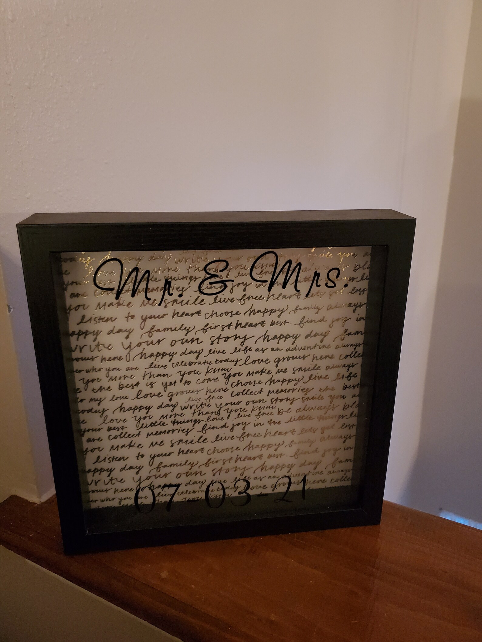 Wedding Gift Personalized With Name and Date Wedding Photo | Etsy