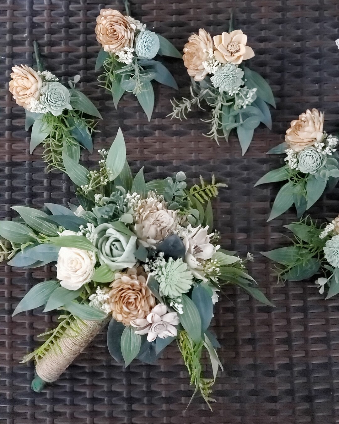 WEDDING Flower PACKAGE] NATURAL Wedding Flowers]sage Wedding Flowers ...