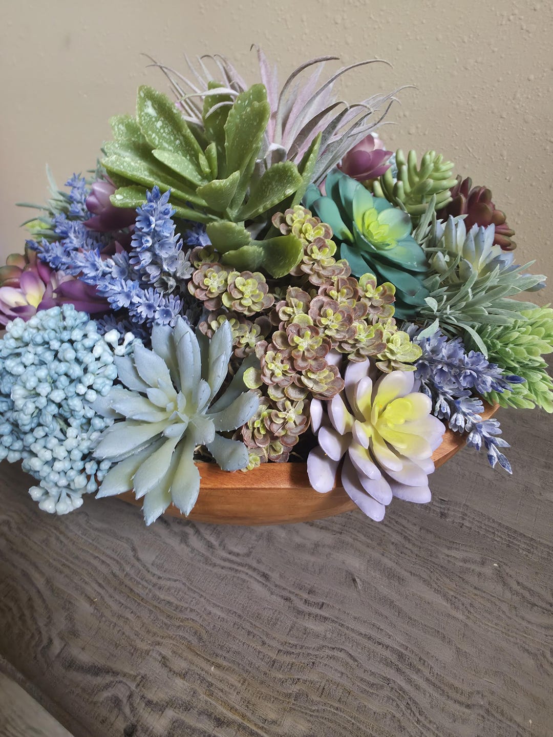 Succulent Cacti Centerpiece] Faux Succulents Bowl] Faux Succulent ...