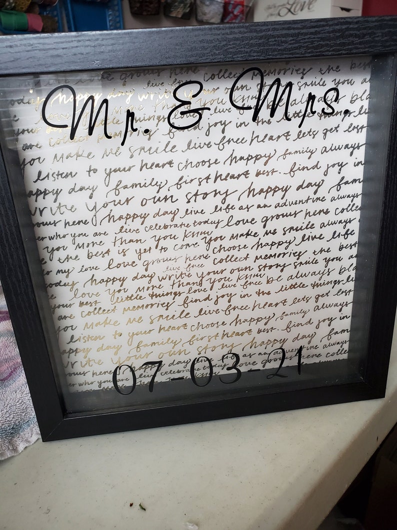 Wedding Gift Personalized With Name and Date] Wedding Photo Box ...