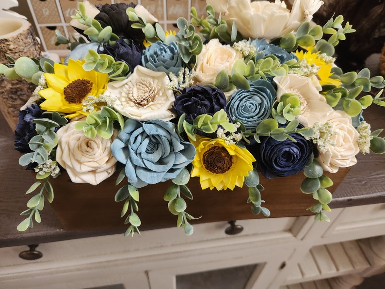 Two Dog Bouquet With 2 Dozen Flowers in Shallow Box Crate - Etsy
