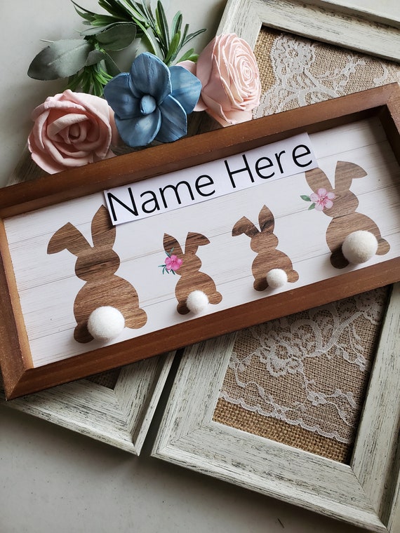 Family of Bunnies Personalized Bunny Family Easter Family - Etsy