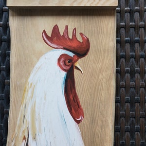 ROOSTER ART] Hand Painted Rooster Wood Sign] Rooster Decor] Rooster ...
