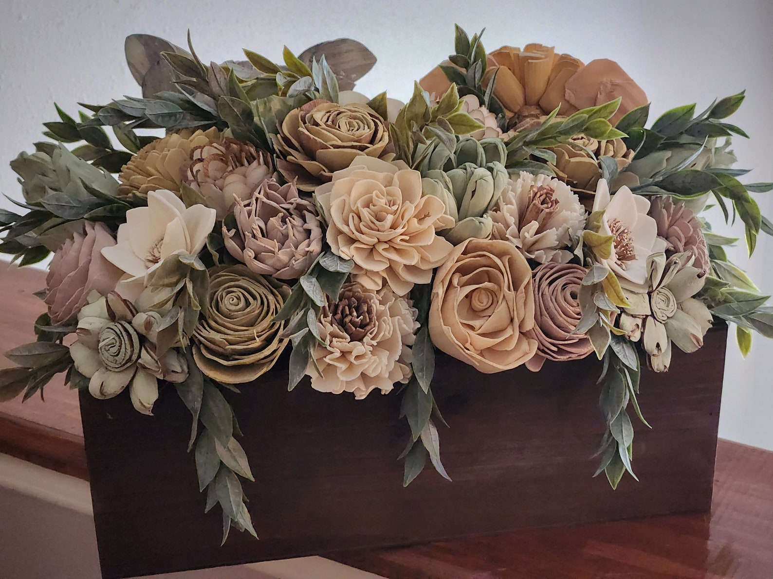 Two Dog Bouquet With 2 Dozen Flowers in Shallow Box Crate - Etsy