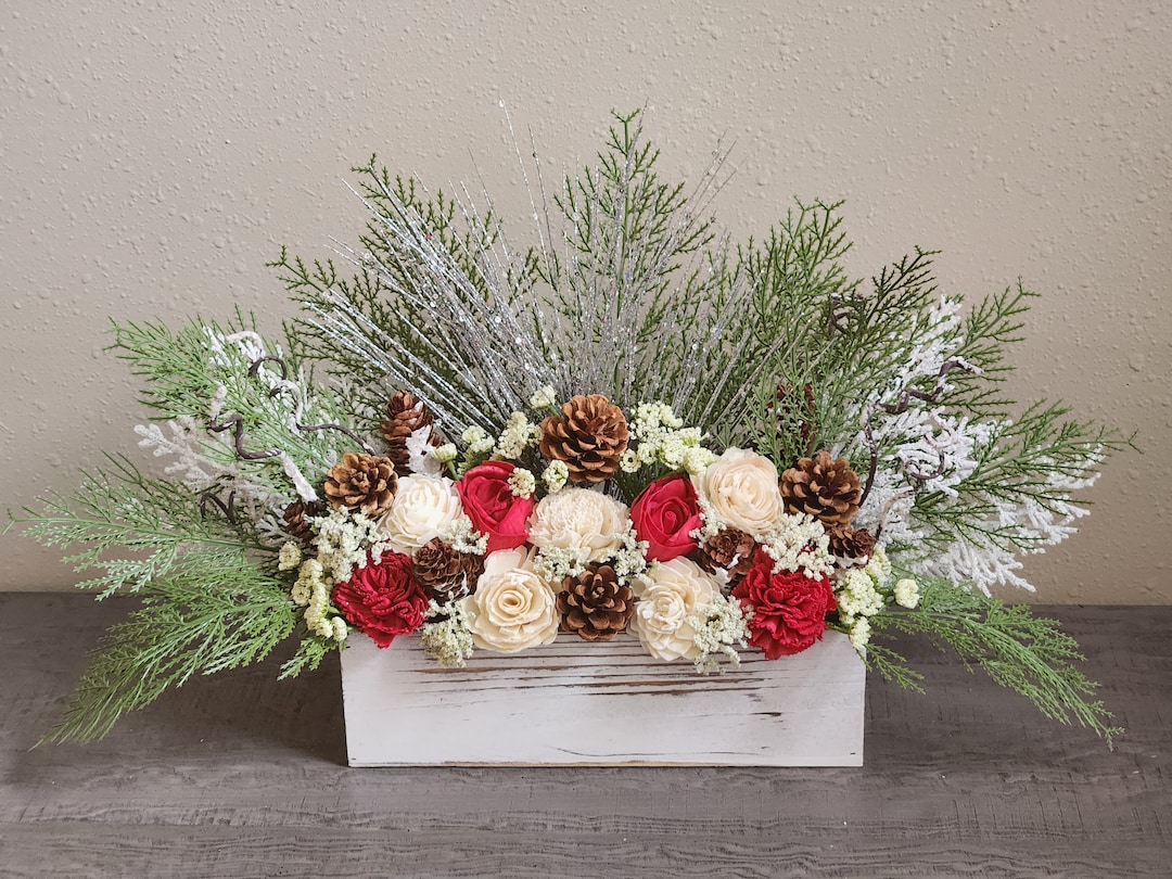 Christmas Centerpiece] Christmas Table Decor] Seasonal Winter ...