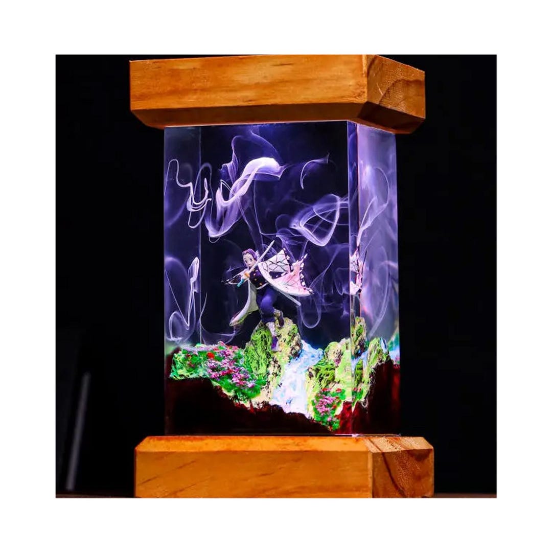 ANIME Kocho Shinobu Ichiban Kuji Night Light, Custom Demon Slayer Epoxy ...