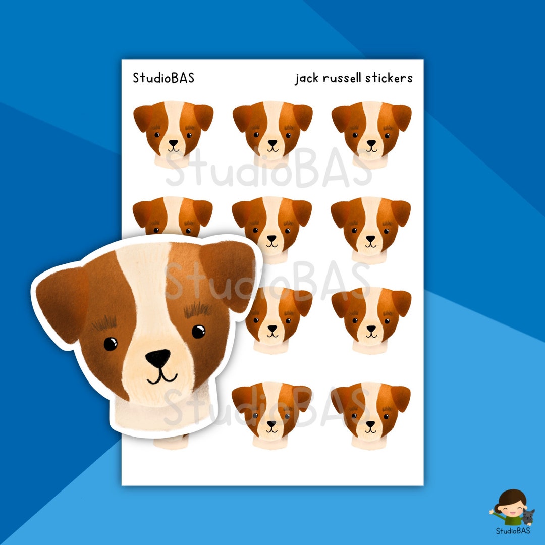 Jack Russell Sticker Pack - Etsy