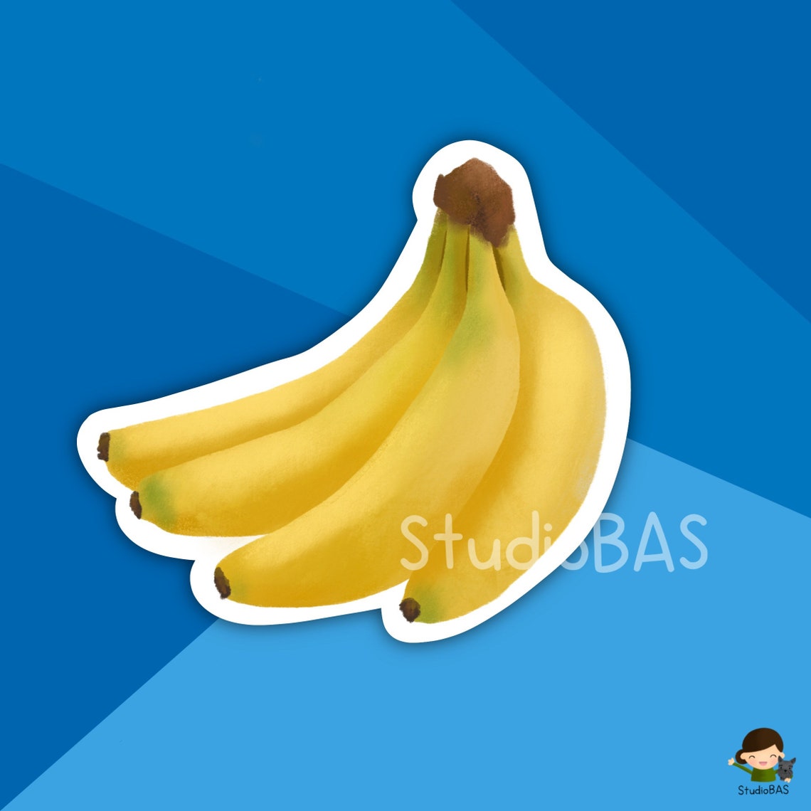 Banana Vinyl Sticker - Etsy