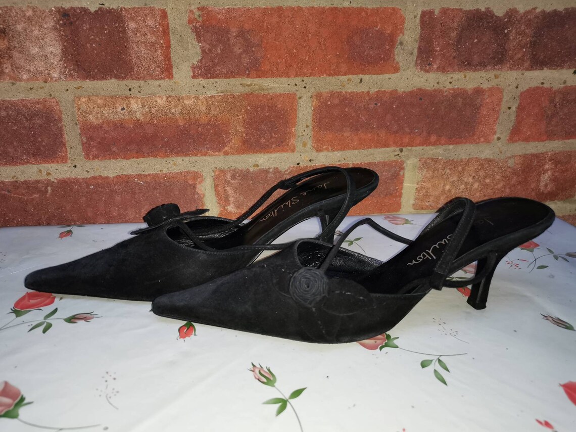 Vintage Jane Shilton Suede Shoes - Etsy