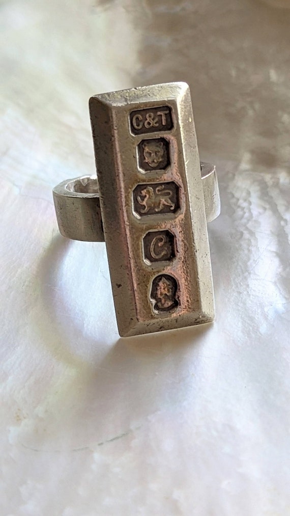 Vintage solid silver ingot - Gem