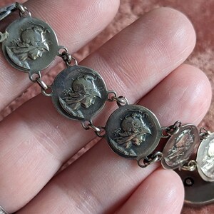 Antique Art Nouveau Sterling Silver Goddess Athena/minverva Padlock ...