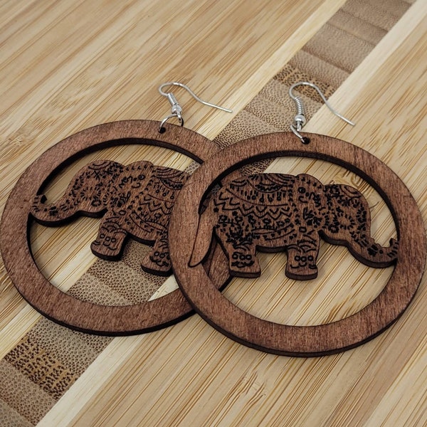 Elephant Earrings - Etsy