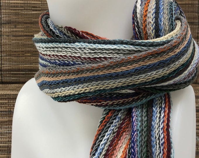 Knitted Scarf Women, Multicolor Scarf, Knitted Scarf Pattern, Knitted ...