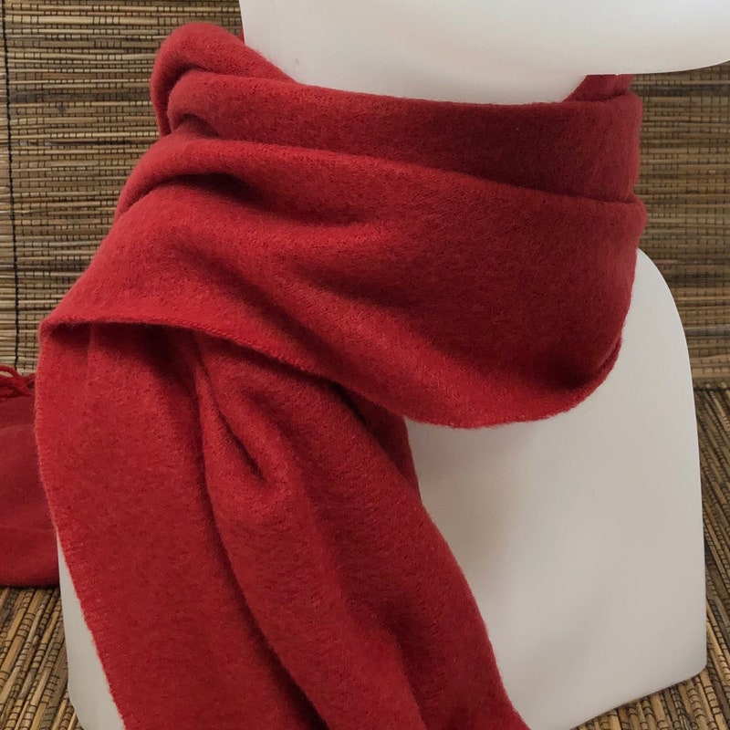 Red Scarfs - Etsy